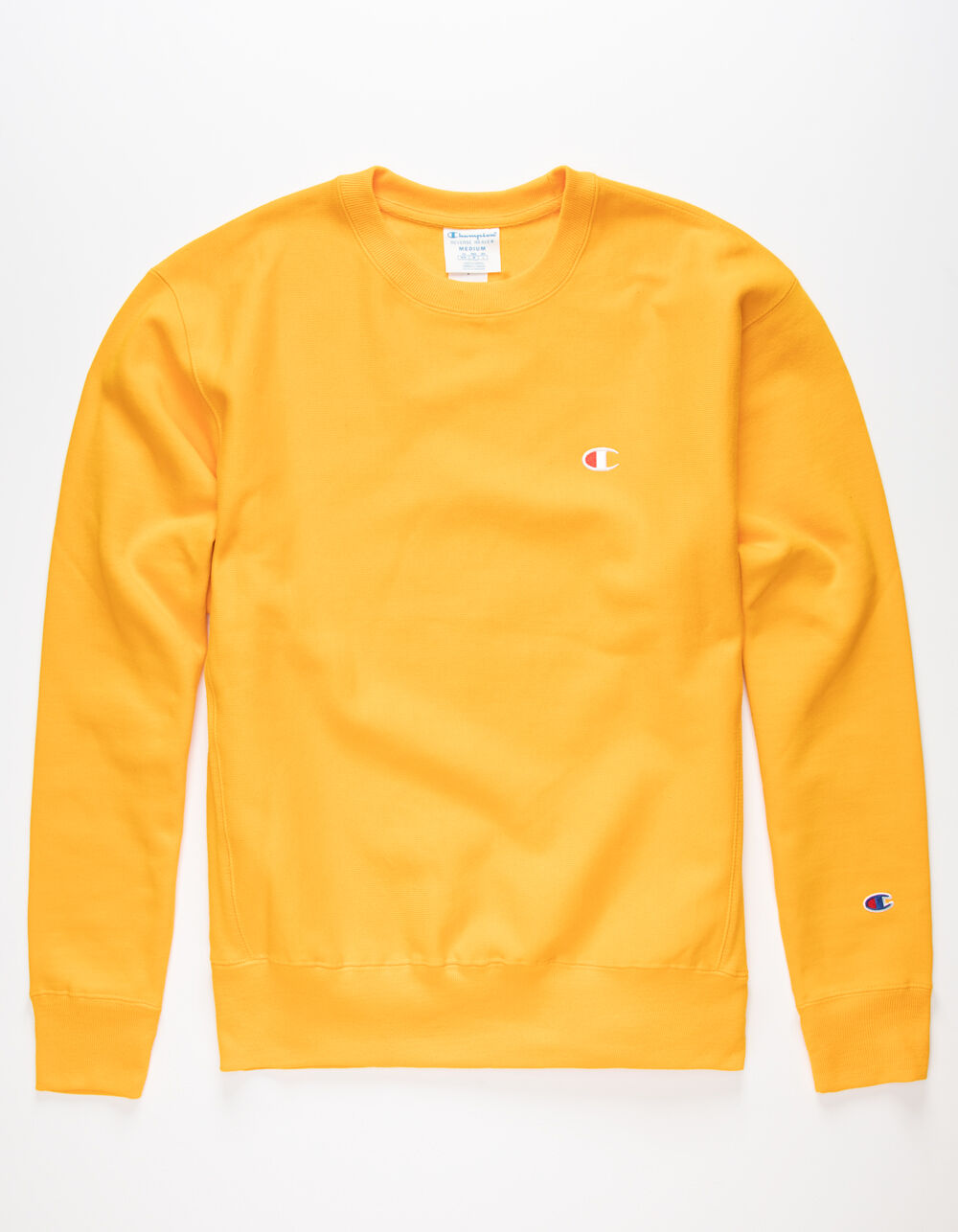 CHAMPION Reverse Weave Gold Mens Crew Sweatshirt - GOLD | Tillys
