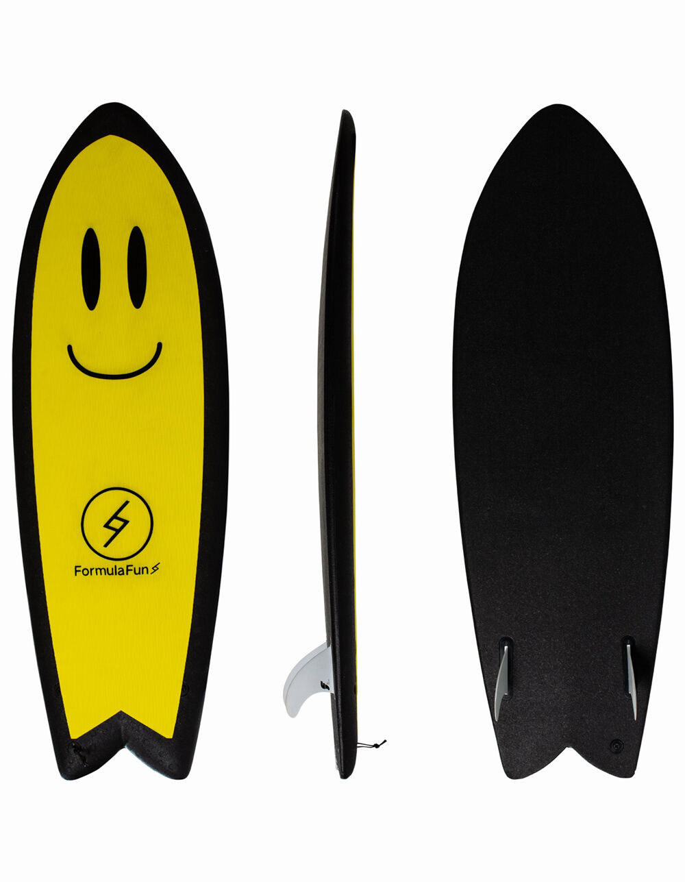 FORMULA FUN 5'3" Smiley Face Surfboard - YELLOW COMBO | Tillys