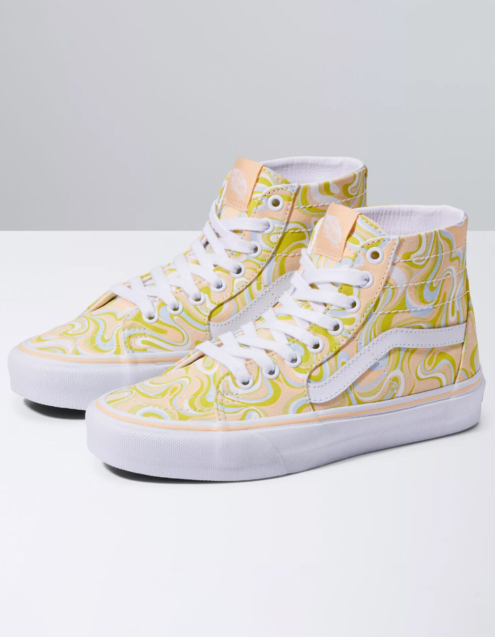 VANS Swirl SK8-Hi Taper Shoes - LIME | Tillys