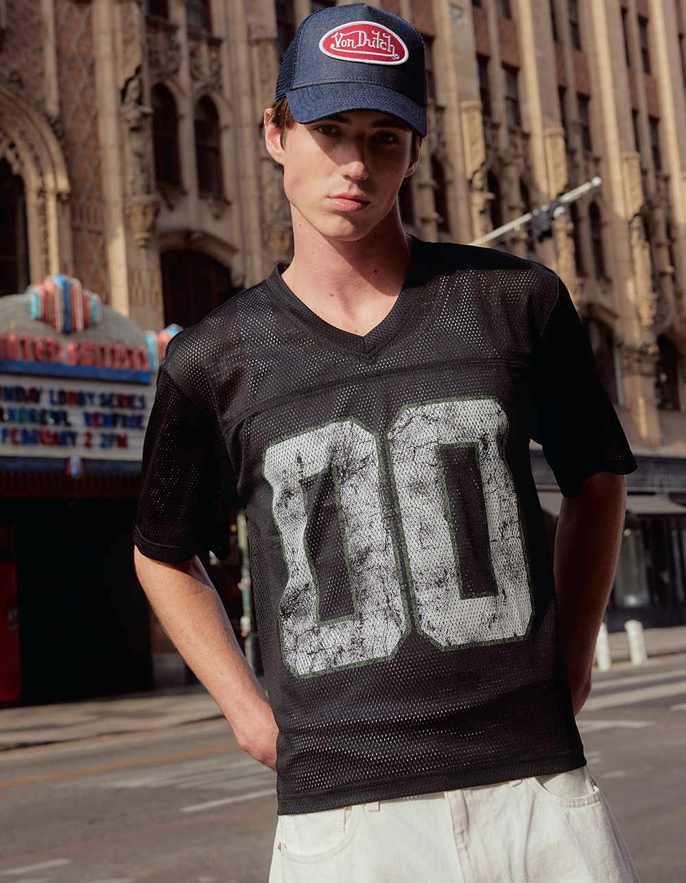 RSQ Mesh Boxy Football Jersey - BLACK | Tillys