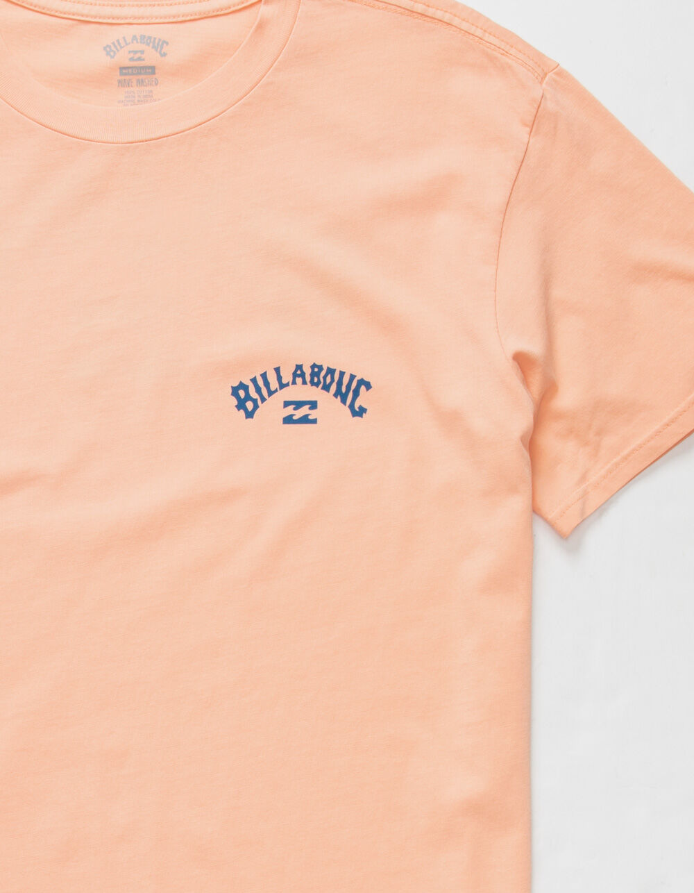 BILLABONG Arch Wave Wave Washed Mens T-Shirt - PEACH | Tillys