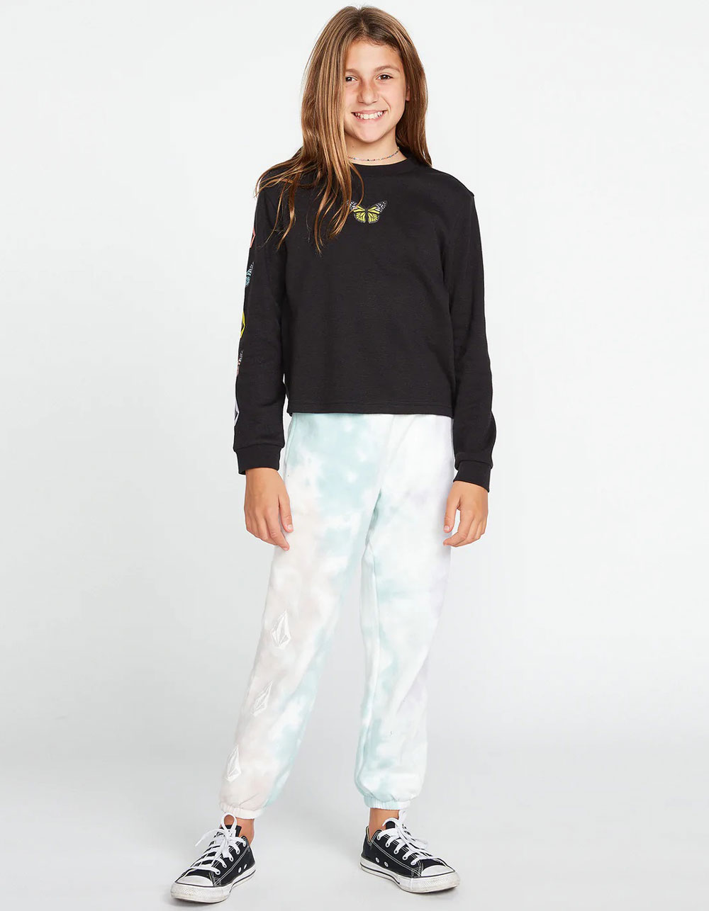 VOLCOM Thermality Girls Thermal Tee - BLACK | Tillys