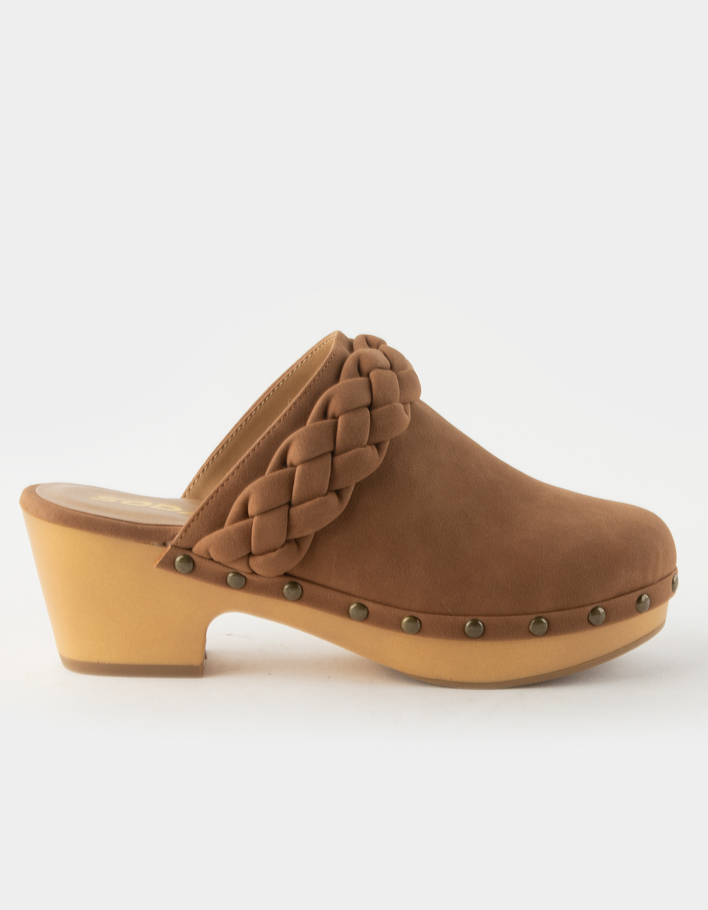 SODA Morel Womens Wood Clogs - COGNAC | Tillys