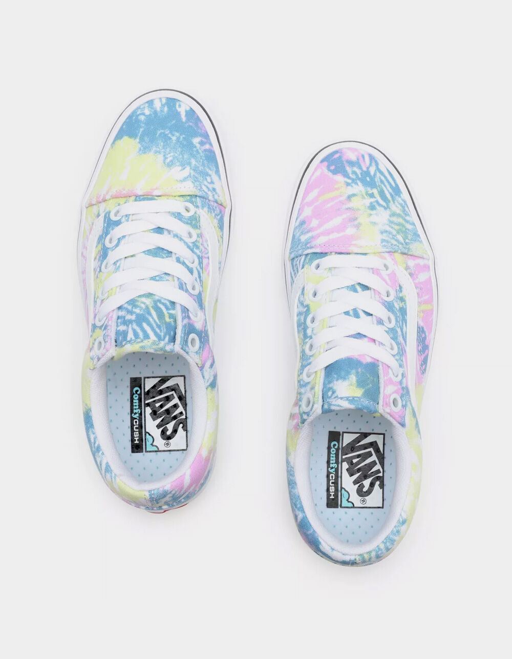 VANS Tie Dye ComfyCush Old Skool Womens Shoes - ORCHID/TRUE WHITE | Tillys