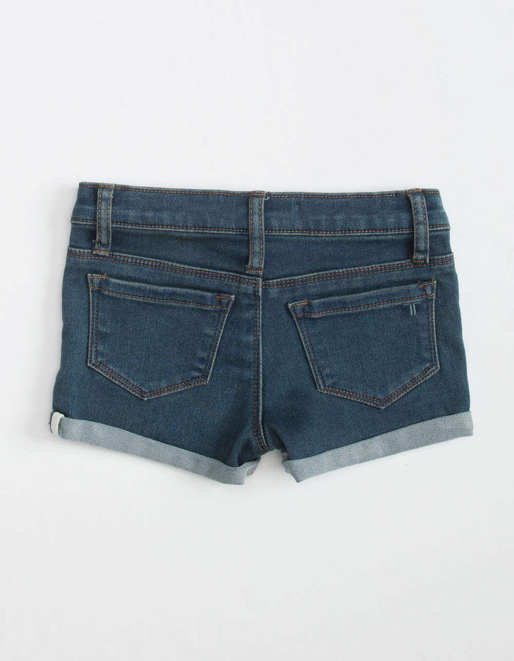 TRACTR Roll Cuff Little Girls Denim Shorts (4-6x) - DARK WASH | Tillys