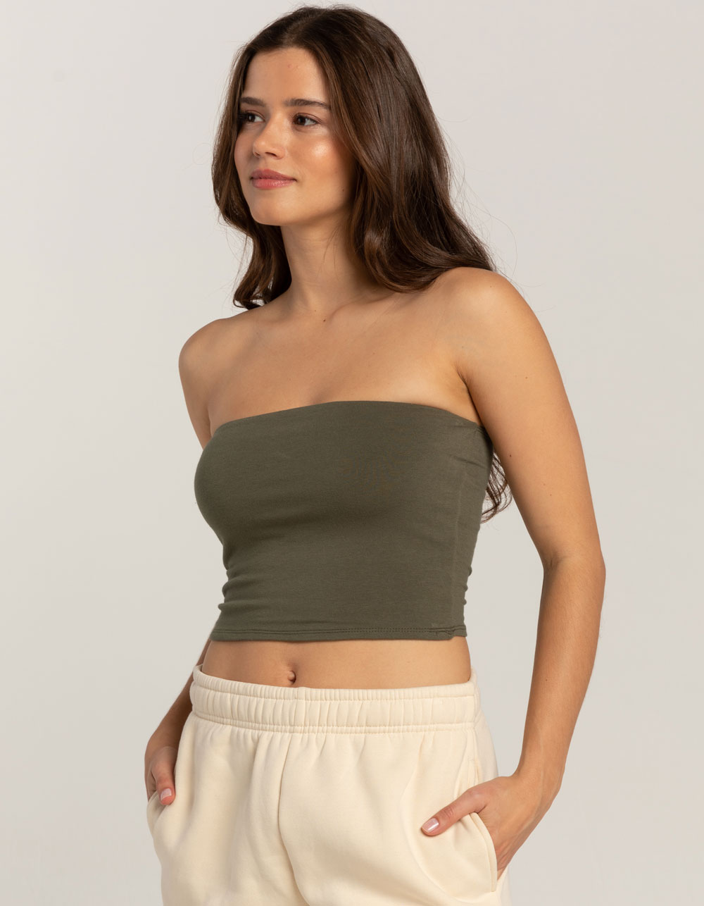 TILLYS Womens Tube Top - ARMY | Tillys