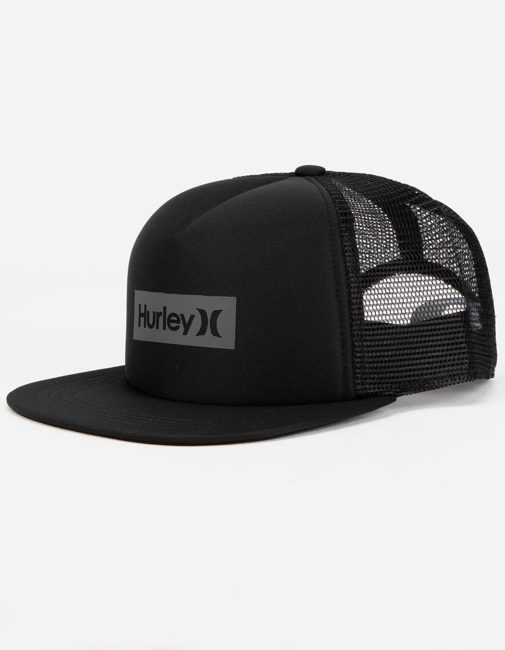 HURLEY One & Only Square Mens Trucker Hat - BLACK | Tillys