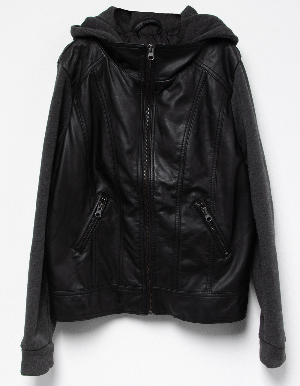 WHITE FAWN 2Fer Girls Jacket - BLACK COMBO | Tillys