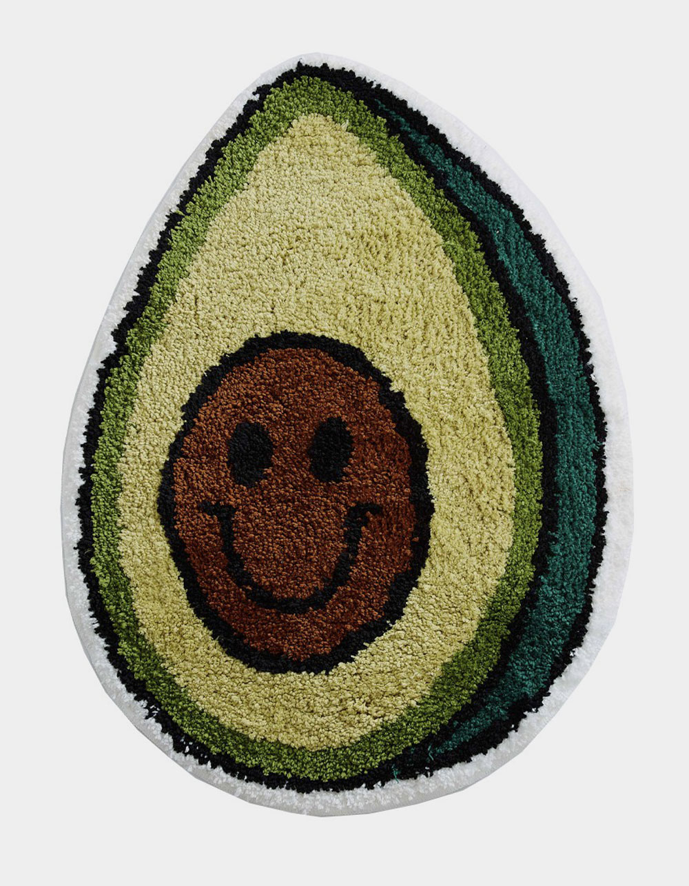 Avocado Shaped Rug - GREEN | Tillys
