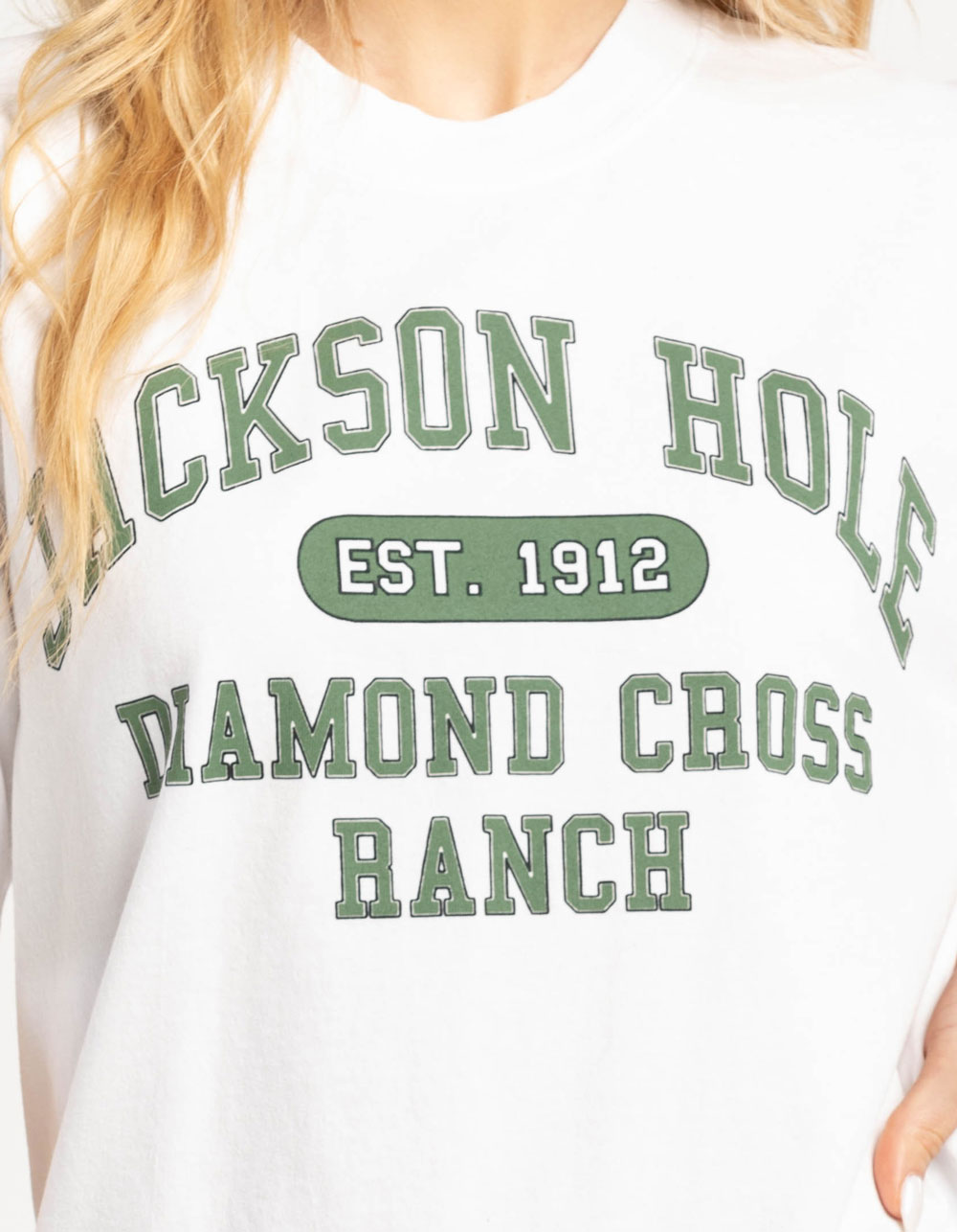 DIAMOND CROSS RANCH Protector Womens Oversized Tee - WHITE | Tillys