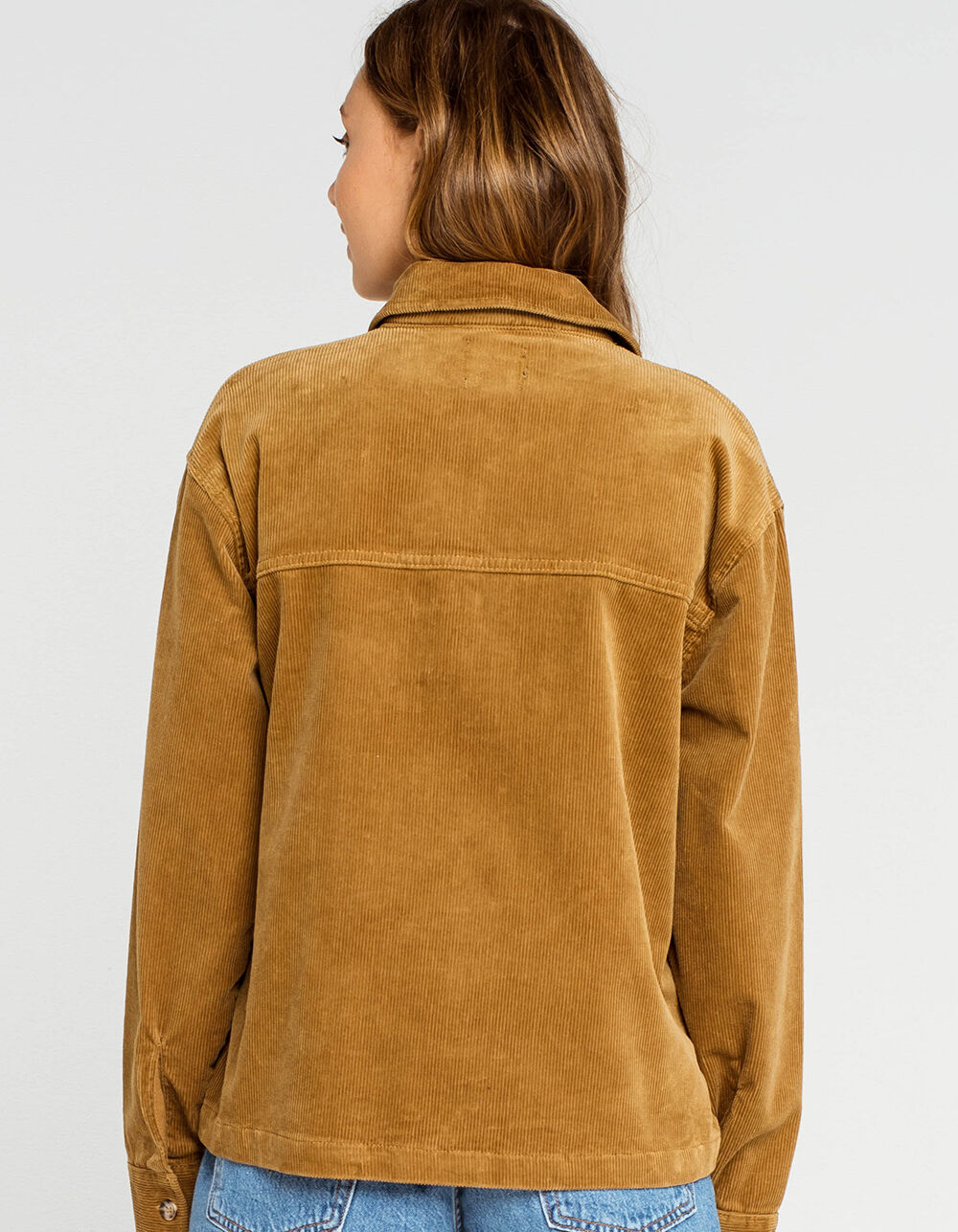 VOLCOM Sha Lala Womens Shacket - VINTAGE GOLD | Tillys