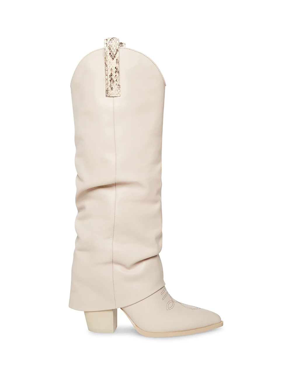 STEVE MADDEN Lassy Fold Over Western Womens Boots - BONE | Tillys