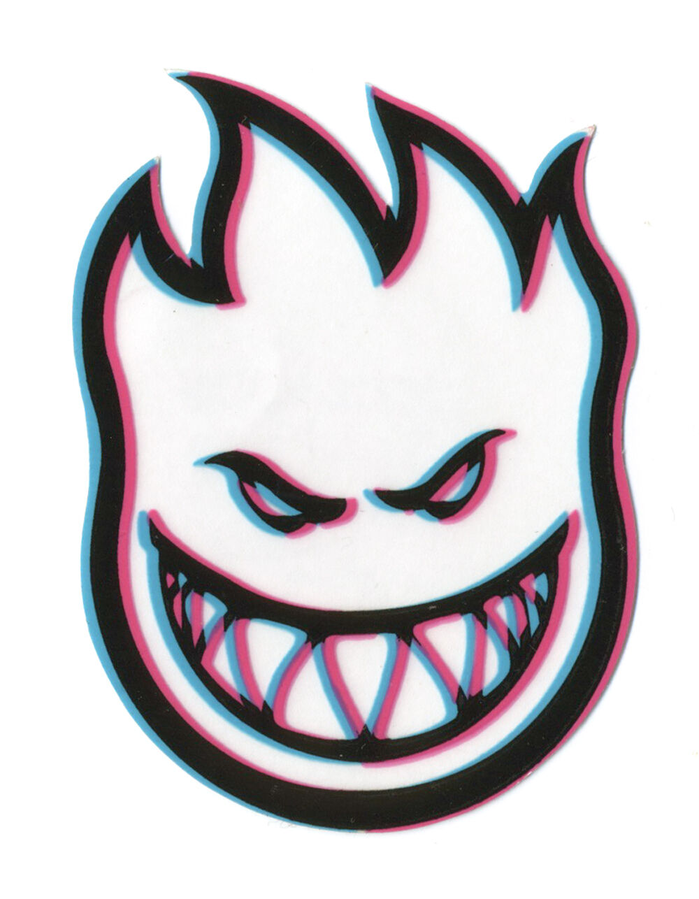 SPITFIRE Overlay Big Head Sticker - BLACK COMBO | Tillys
