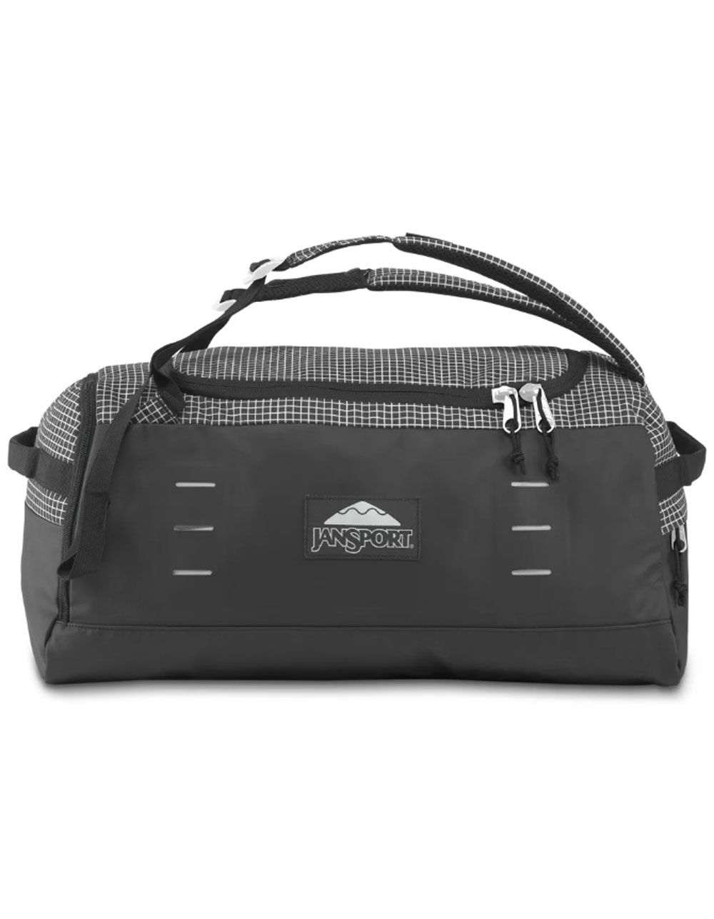 JANSPORT Good Vibes Gear Hauler 45 Black Matrix Duffle Bag - BLK/WHT ...