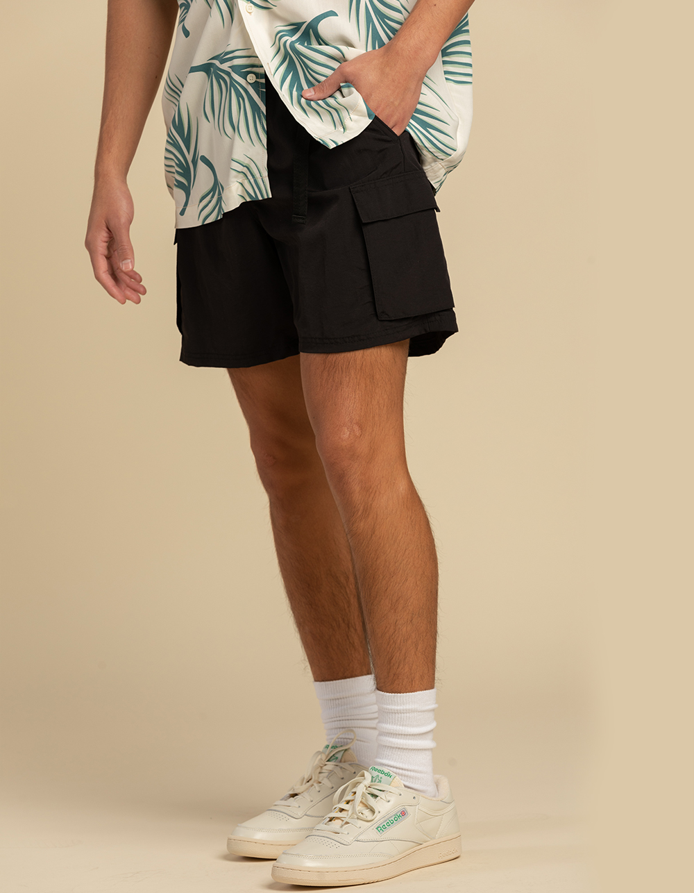 RSQ Mens Nylon Utility Shorts - BLACK | Tillys