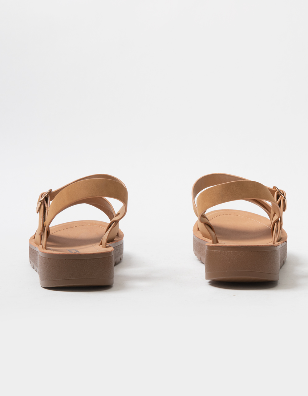 SODA Ankle Strap Womens Mini Flatform Sandals - NATURAL | Tillys