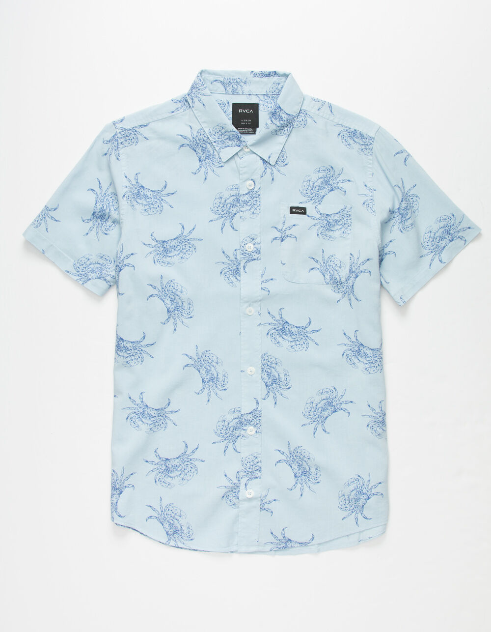 RVCA Pincer Boys Shirt - BLUE | Tillys
