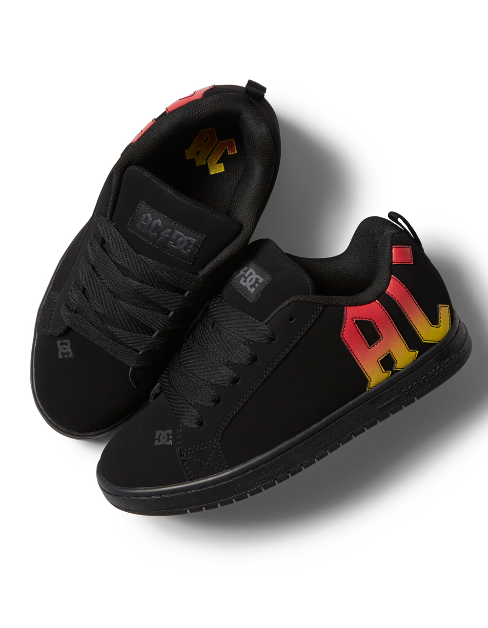 DC SHOES x AC/DC Court Graffik Mens Shoes - BLACK COMBO | Tillys