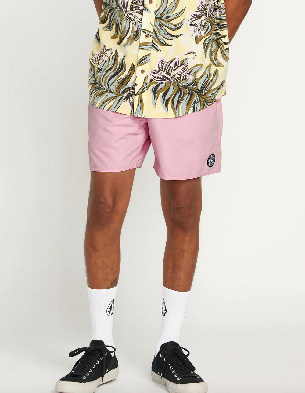 VOLCOM Lido Solid Mens 16" Volley Shorts - LIGHT PINK | Tillys