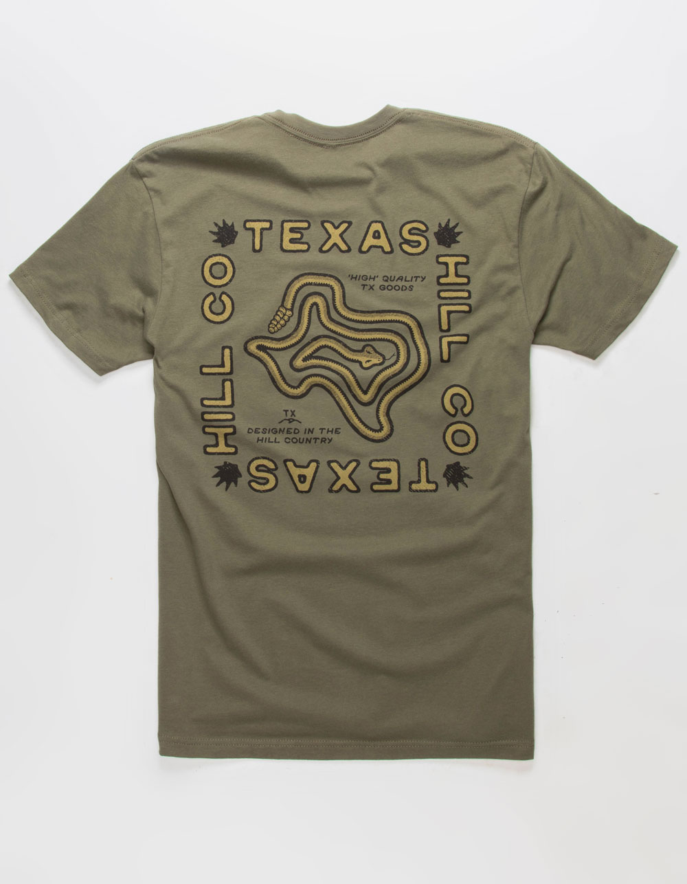 TEXAS HILL COUNTRY PROVISIONS Rattler Mens Tee - OLIVE | Tillys