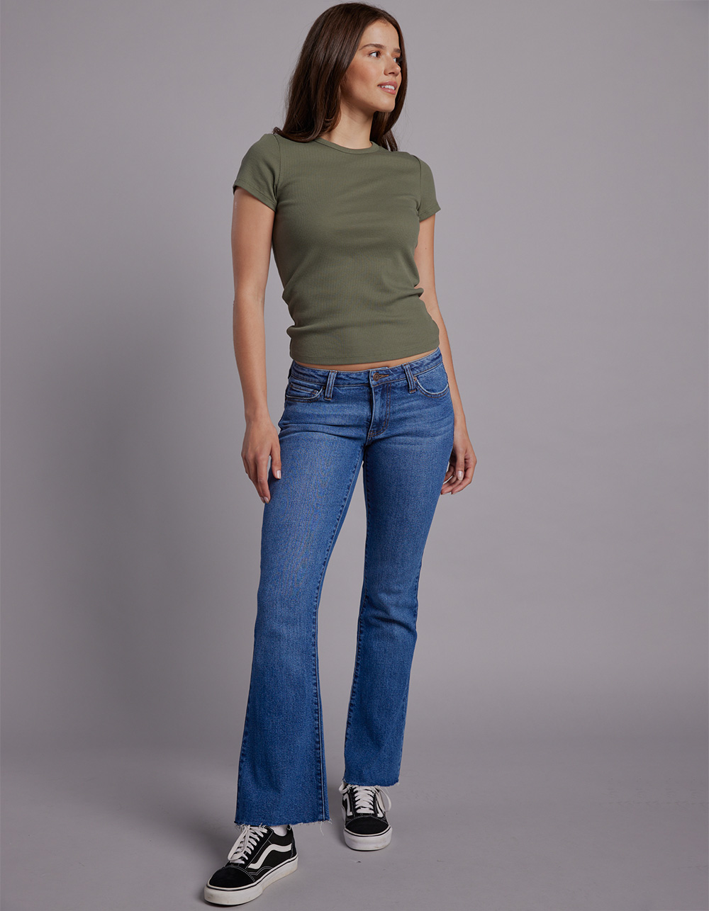 RSQ Womens Low Rise Flare Jeans - MEDIUM WASH | Tillys