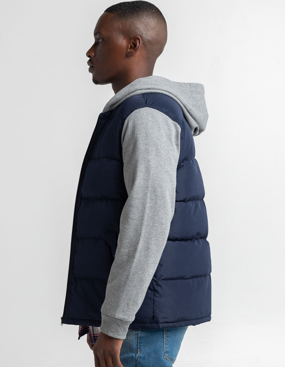 RSQ Mens 2Fer Puffer Jacket - NAVY | Tillys