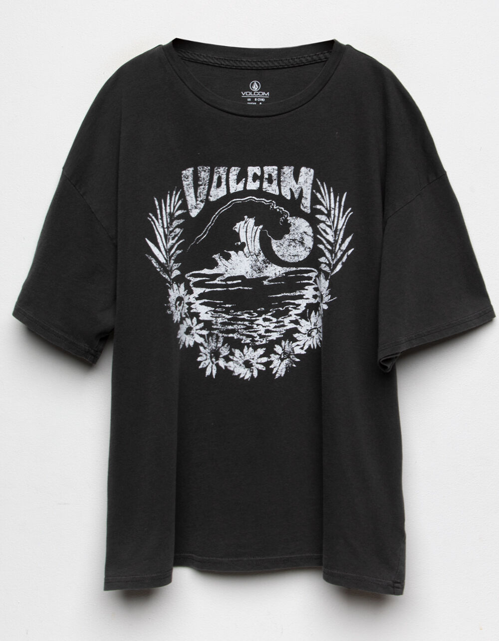 VOLCOM Vibes Check Girls Boyfriend Tee - BLACK | Tillys