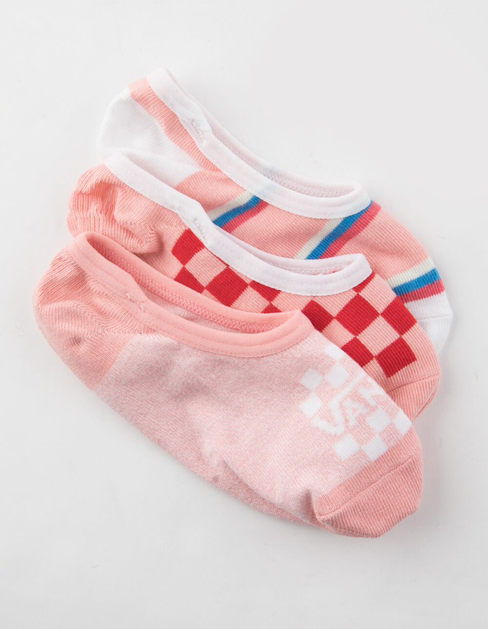 VANS 3 Pack Check Girls Canoodle Socks - PINK | Tillys
