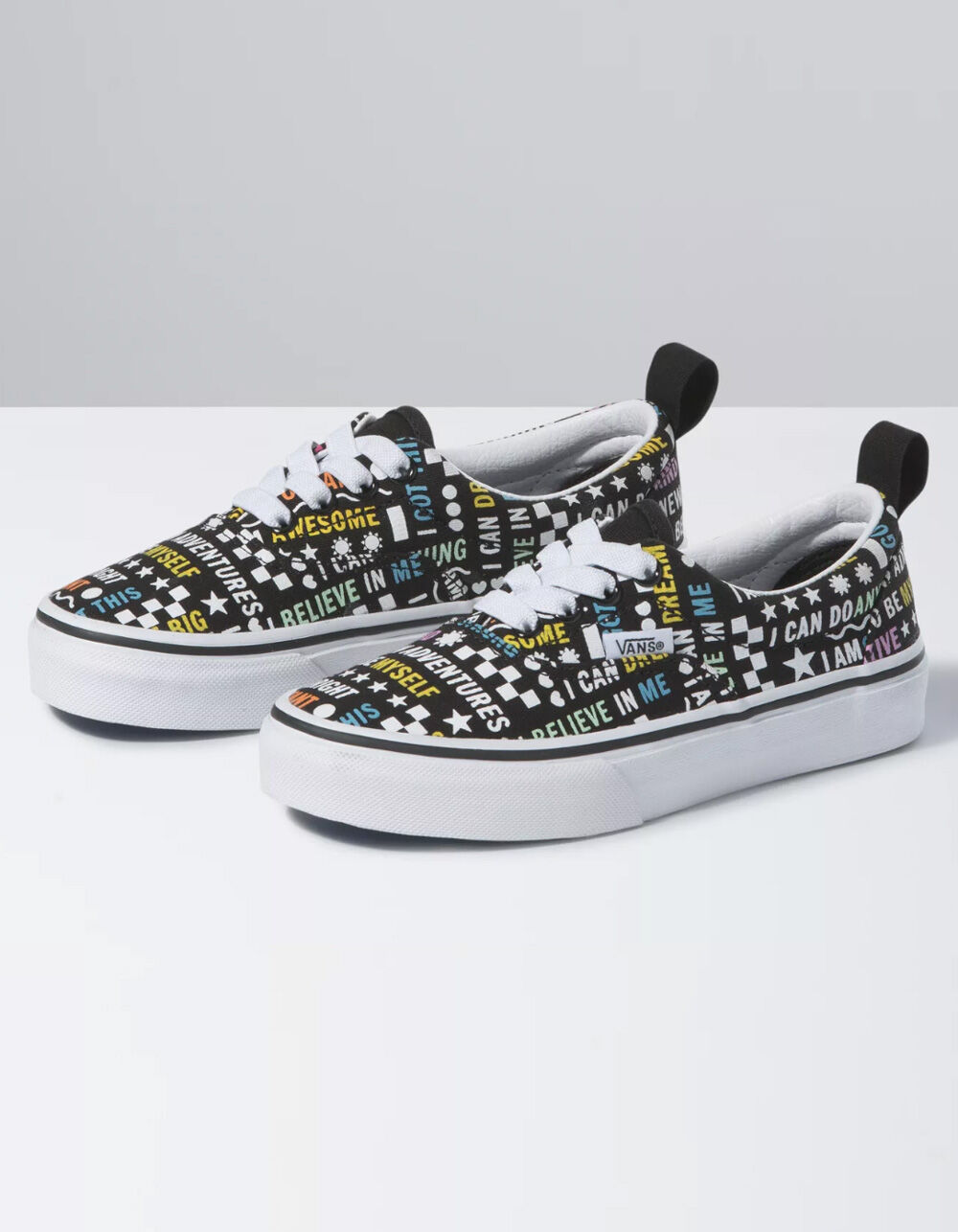 VANS Shine Bright Era Elastic Lace Girls Shoes - BLACK/TRUE WHITE | Tillys