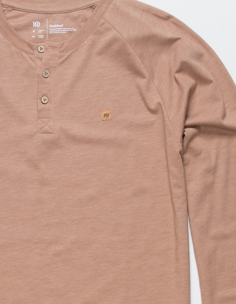 TENTREE TreeBlend Mens Henley Tee - MUSHROOM | Tillys
