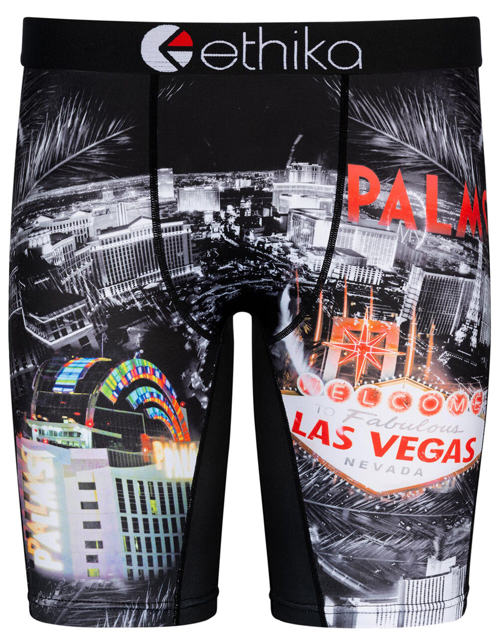 ETHIKA Palms Palace Mens Boxer Briefs - BLACK COMBO | Tillys