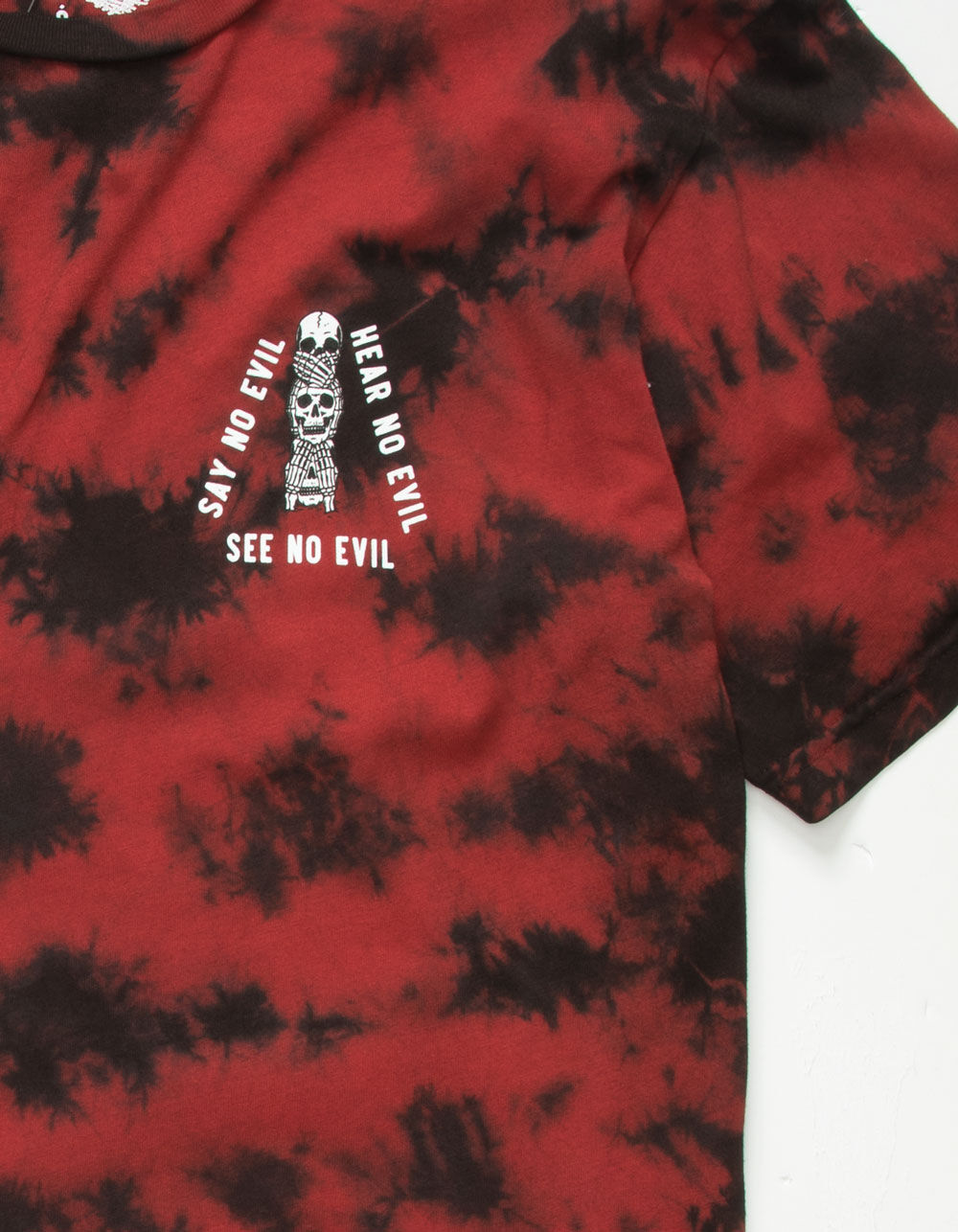 LAST CALL CO. 3 Rules Tie Dye Mens T-Shirt - RED COMBO | Tillys