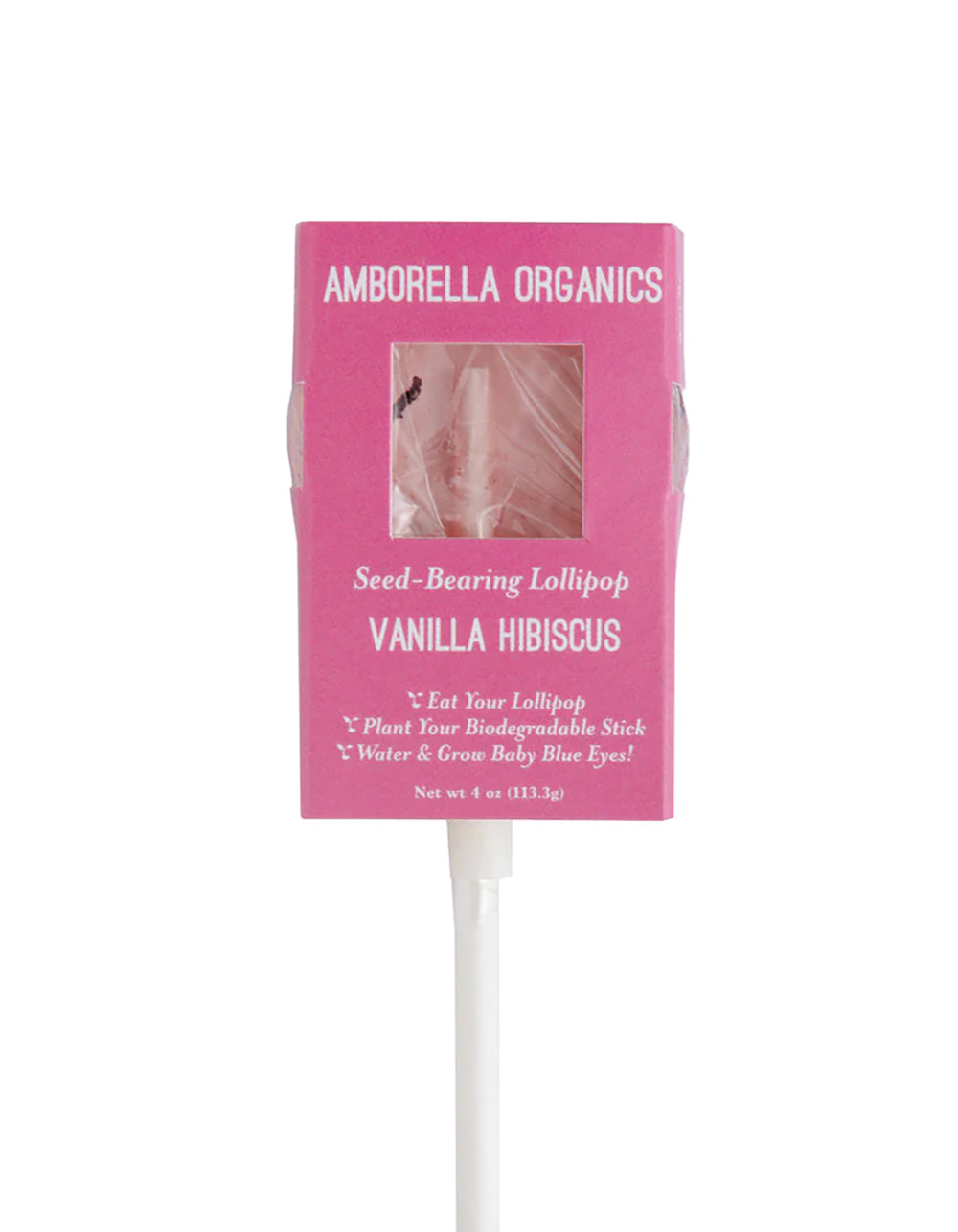 AMBORELLA ORGANICS Vanilla & Hibiscus Lollipop - VANILLA & HIBISCUS ...