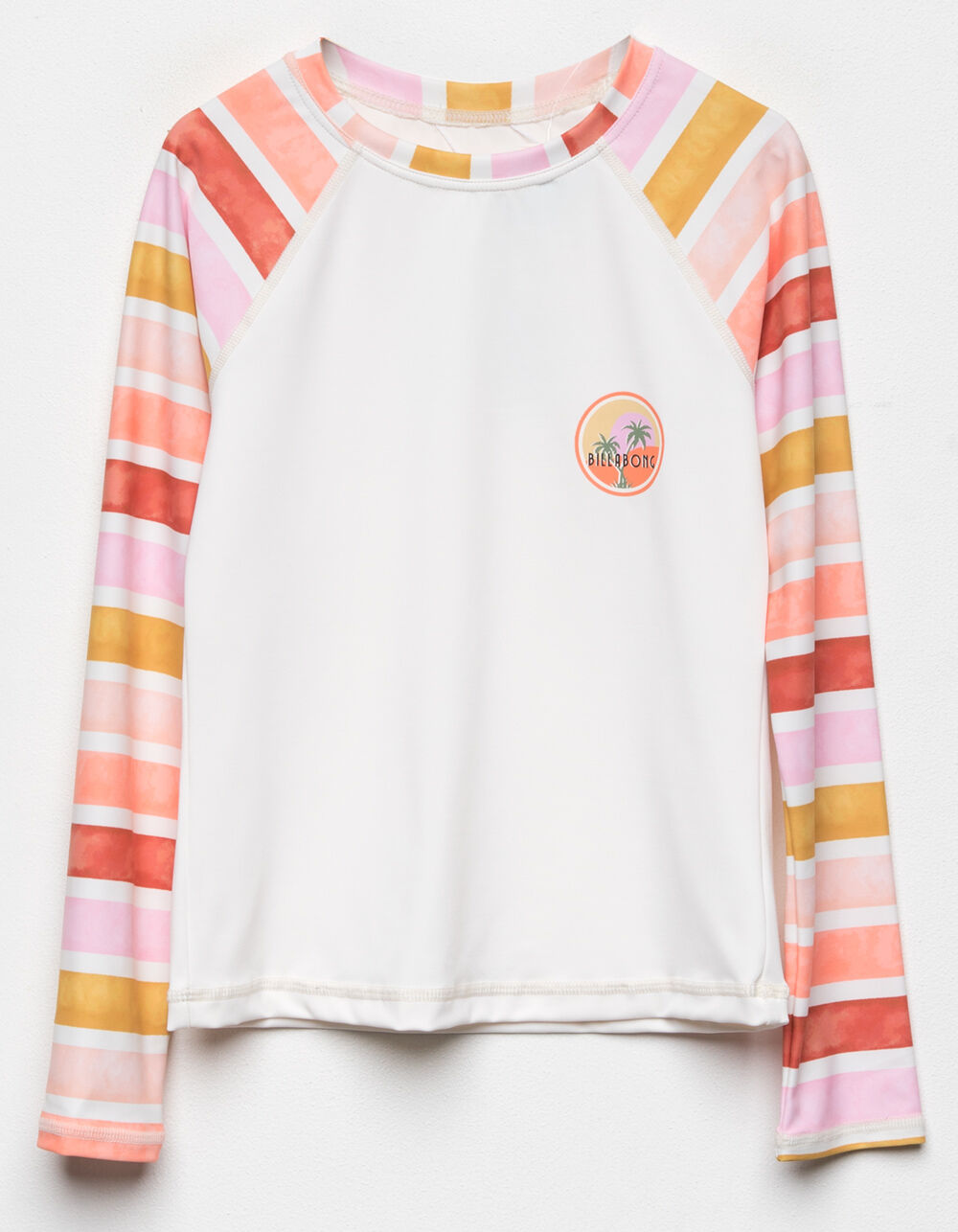 BILLABONG So Stoked Girls Rash Guard - WHITE COMBO | Tillys