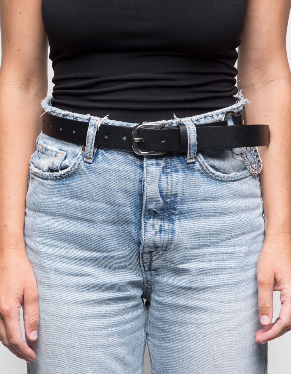 Ring Drop Chain Womens Belt - BLACK | Tillys