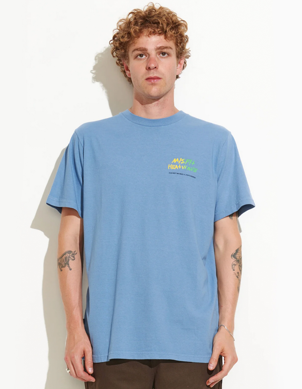 MISFIT SHAPES Heatwave Mens Tee - LIGHT BLUE | Tillys