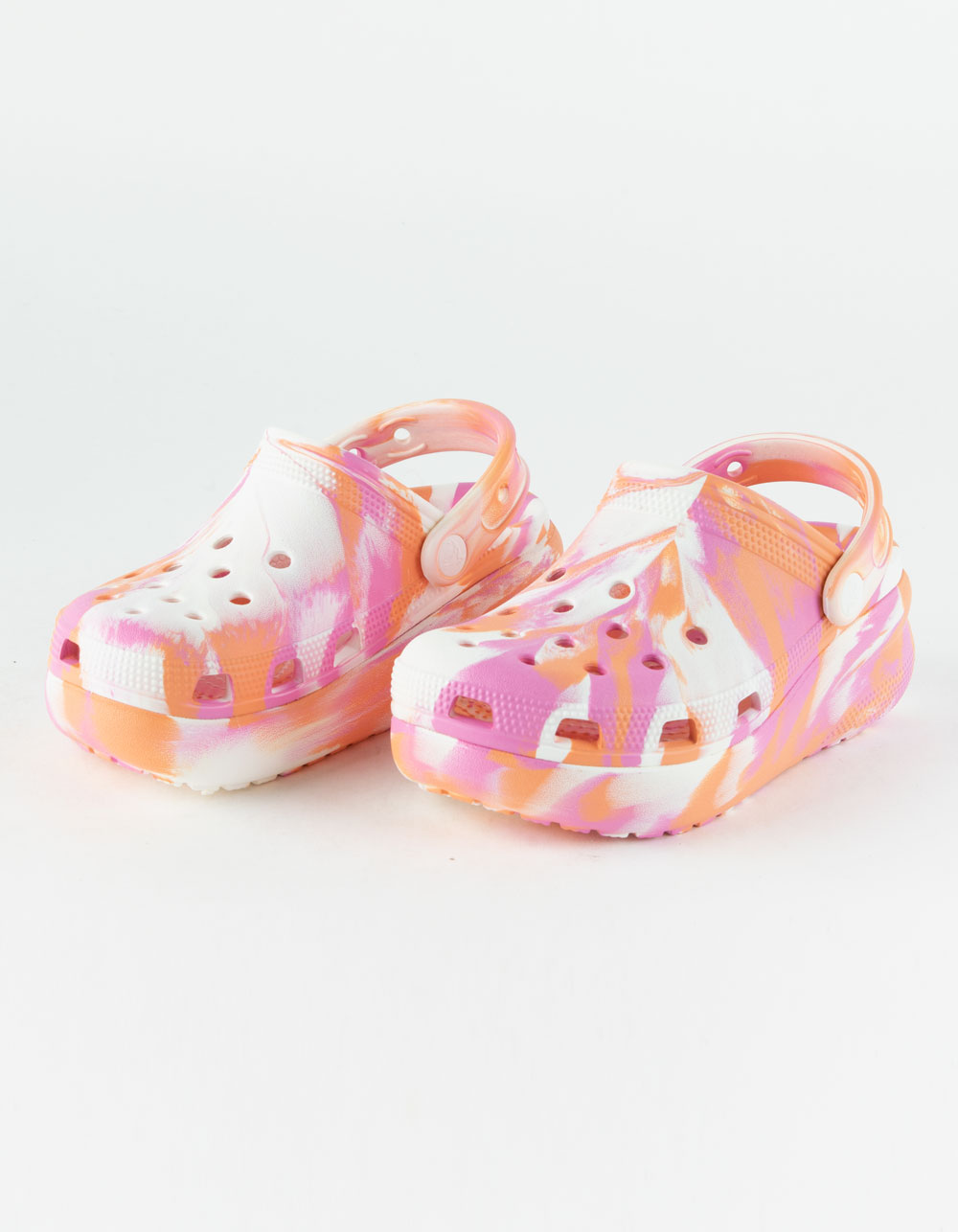 CROCS Marbled Cutie Girls Clogs - PAPAYA | Tillys