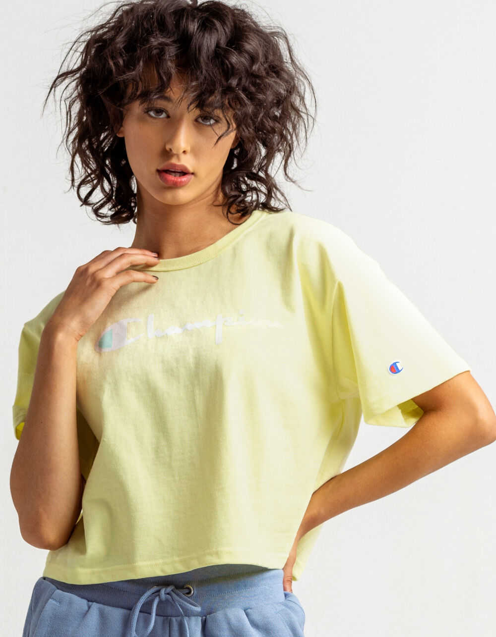 CHAMPION Heritage Womens Lemon Crop Tee - LEMON | Tillys