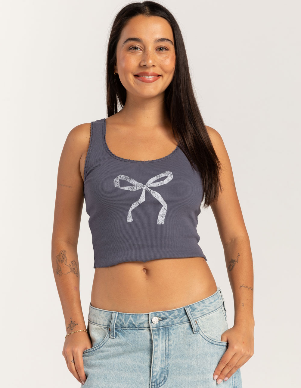 RSQ Womens Bow Tank Top - BLUE | Tillys