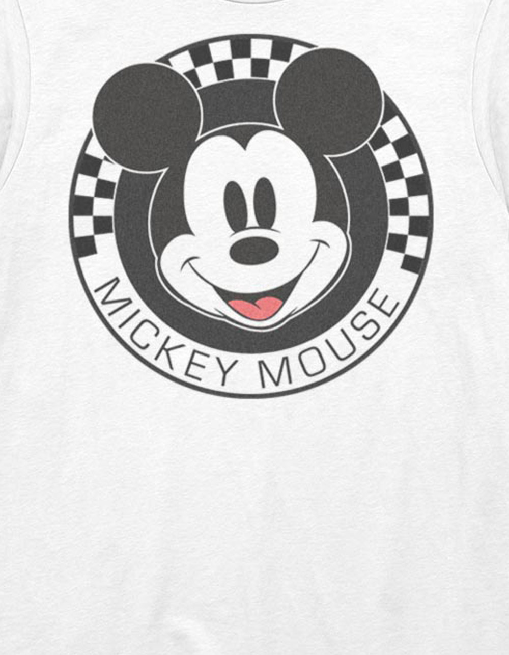 DISNEY Mickey Mouse Checkered Unisex Tee - WHITE | Tillys