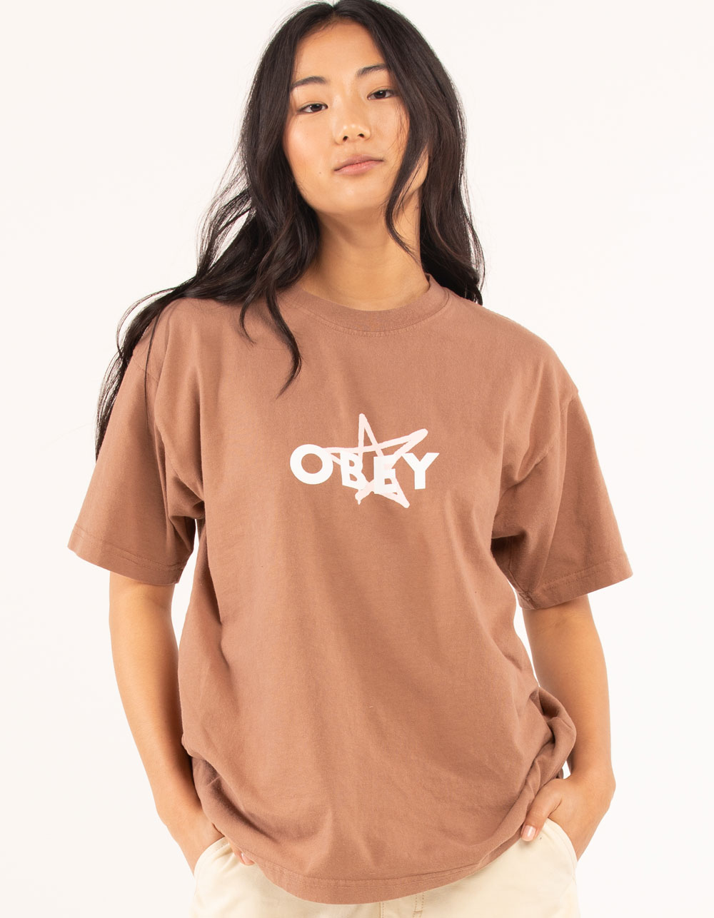 OBEY City Star Womens Tee - MUSHROOM | Tillys