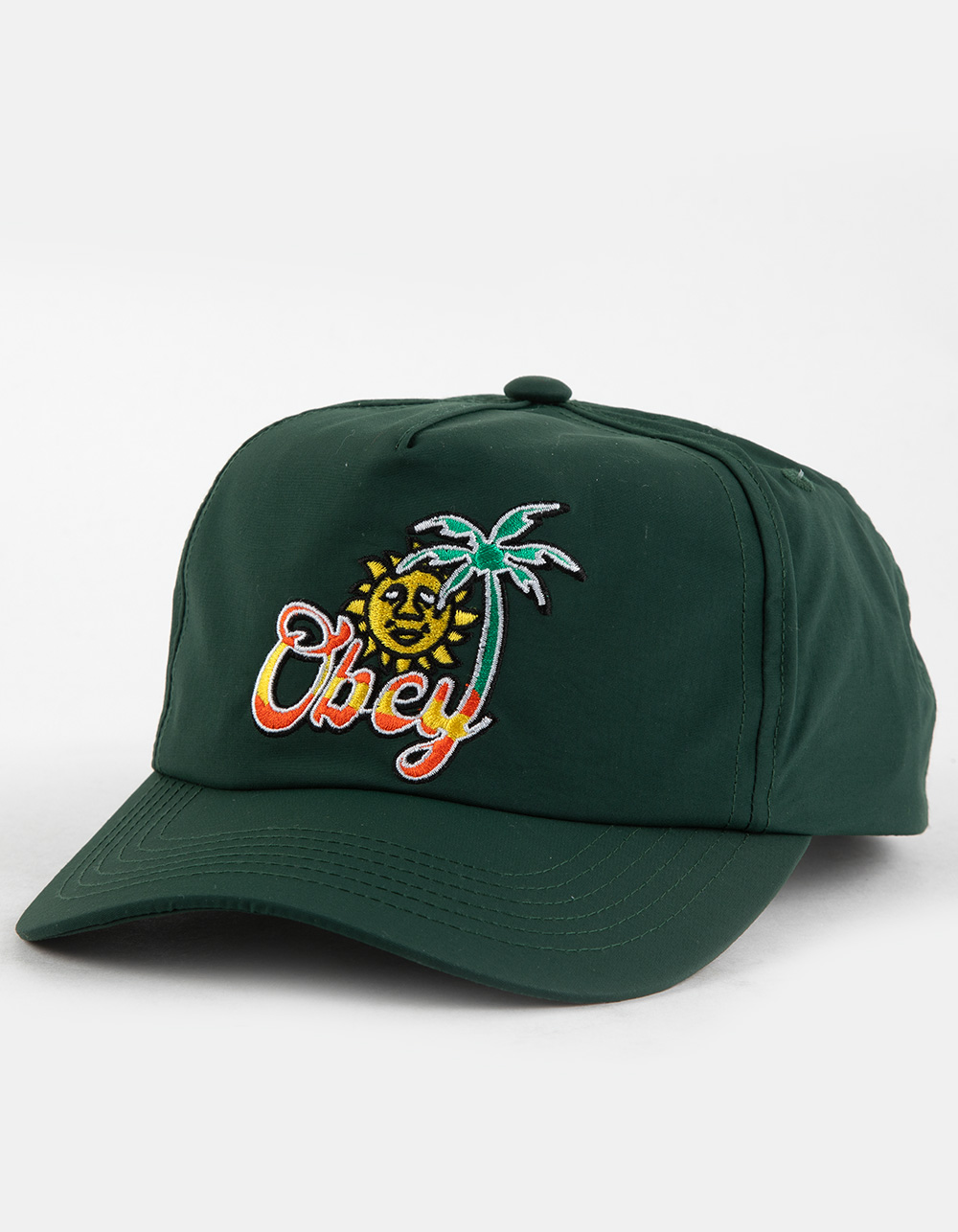 OBEY Tropical Snapback Hat - GREEN | Tillys