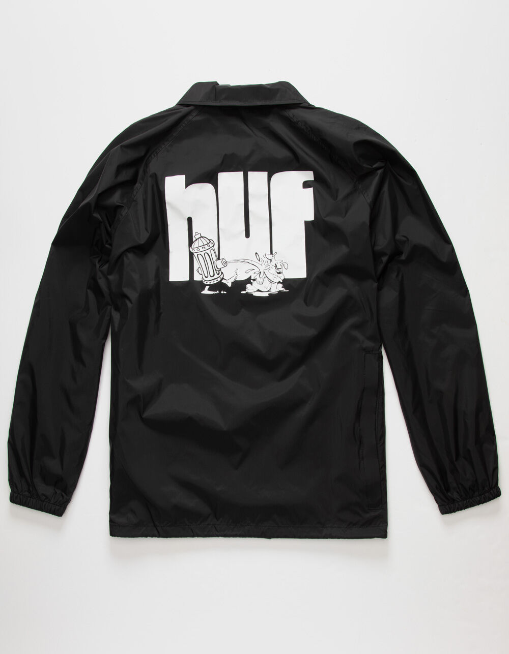 HUF Hydrate Mens Coaches Jacket - BLACK | Tillys