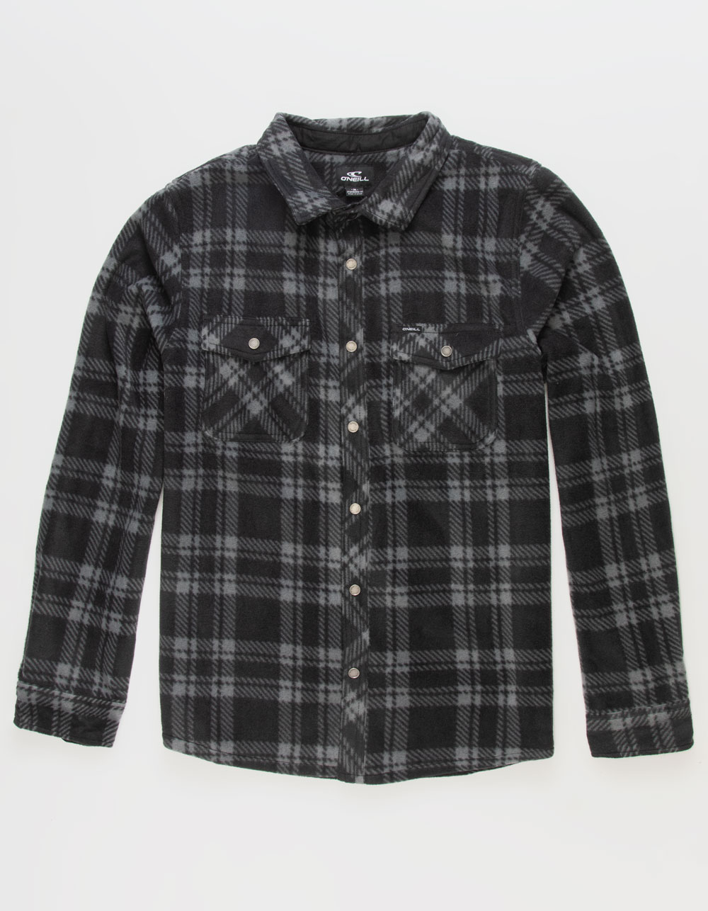 O'NEILL Glacier Plaid Mens Flannel - BLACK | Tillys