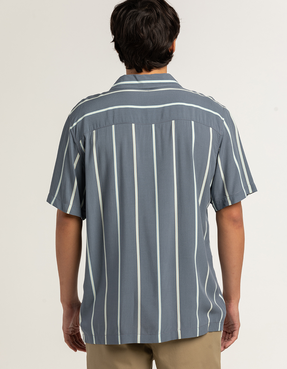 RSQ Mens Striped Button Up Shirt - NAVY | Tillys