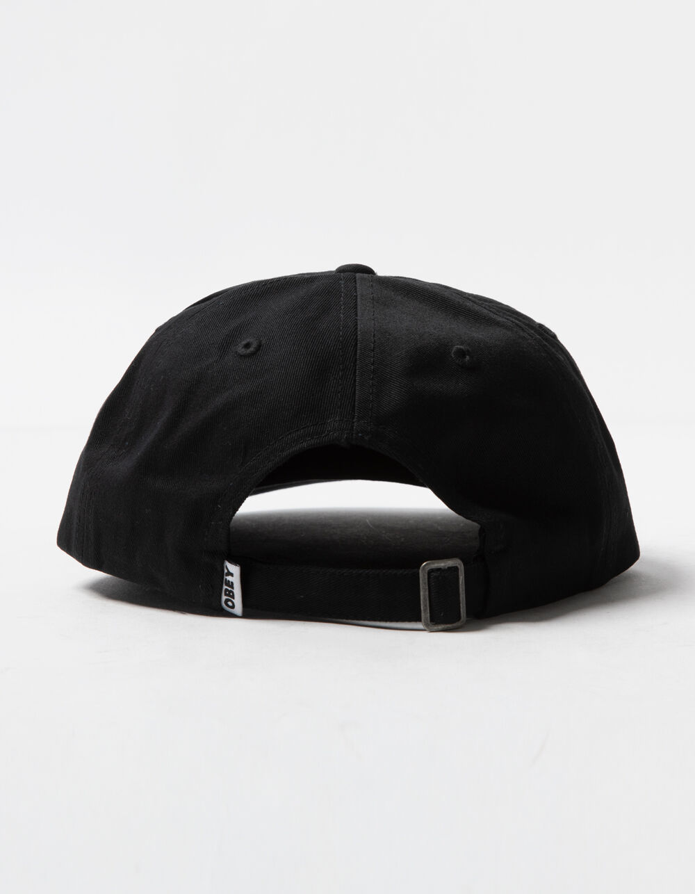 OBEY Bold Label Mens Organic 6 Panel Hat - BLACK | Tillys