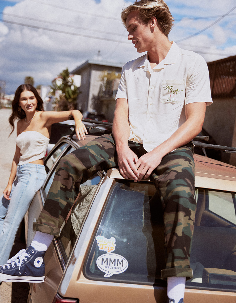 DICKIES 850 Slim Taper Flex Mens Pants - CAMO | Tillys