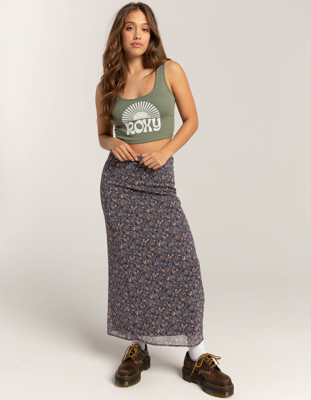 ROXY Rise And Shine Womens Crop Tank Top - AGAVEE | Tillys