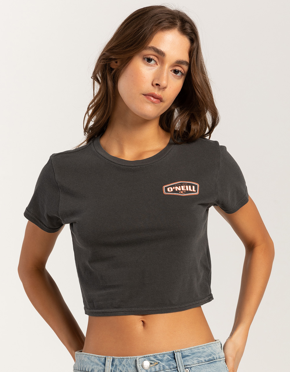 O'NEILL Spare Parts Womens Baby Tee - WASHED BLACK | Tillys