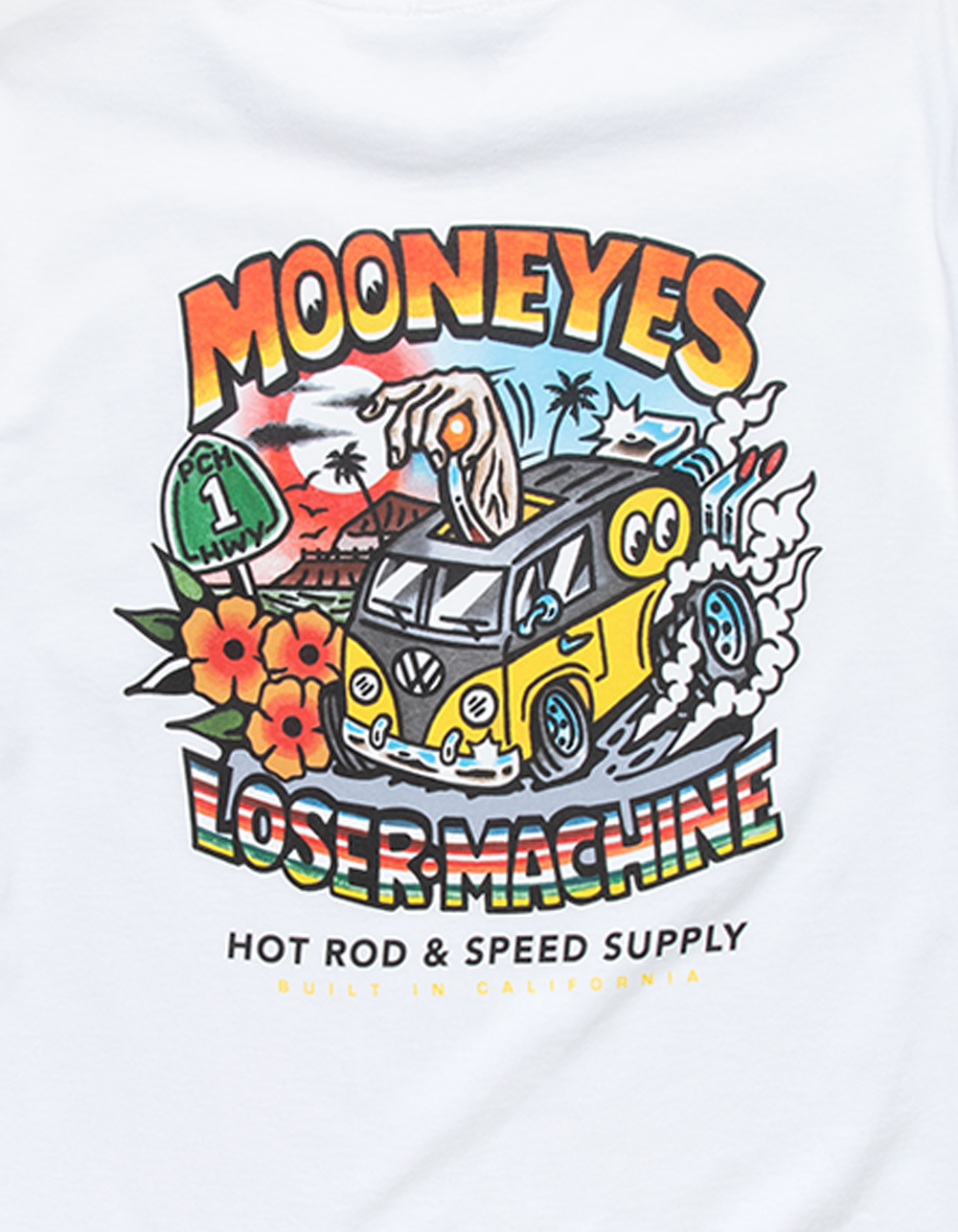 LOSER MACHINE x Mooneyes Pacific Coast Highway Mens Tee - WHITE | Tillys
